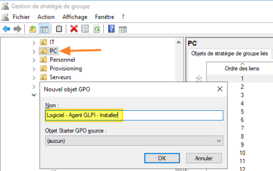 Comment installer et configurer l'agent GLPI par GPO