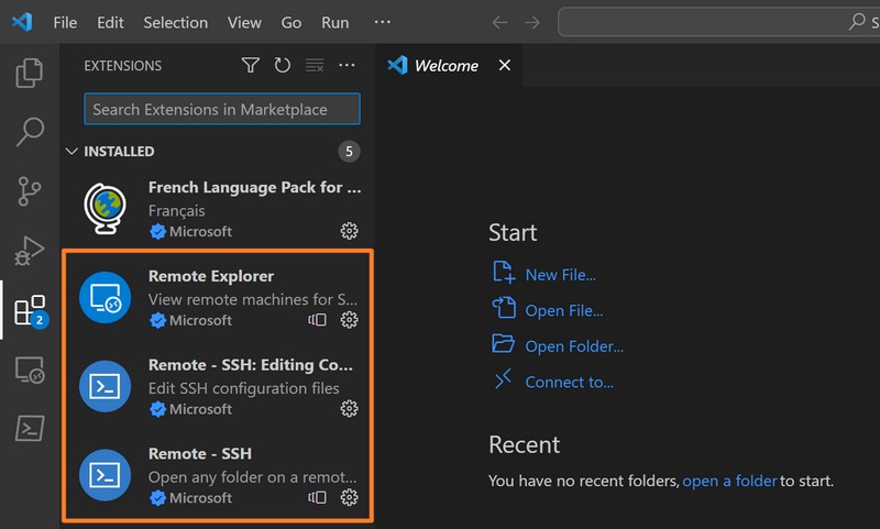 VSCode - Installer une extension avec un fichier VSIX