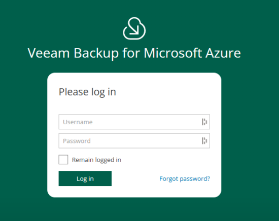 Installation et configuration de Veeam Backup for Azure