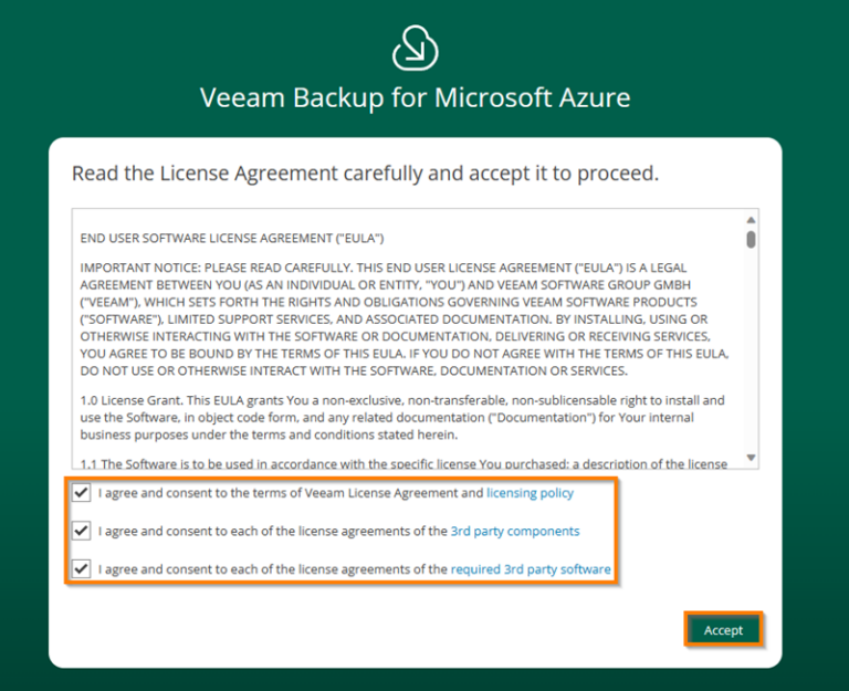 Installation et configuration de Veeam Backup for Azure