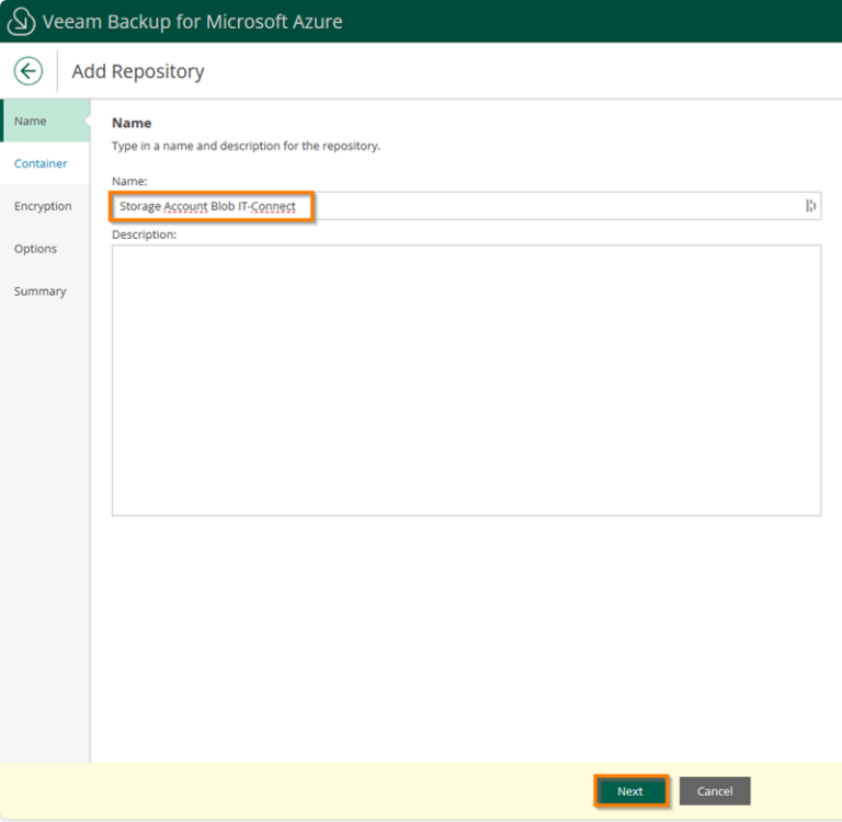 Installation et configuration de Veeam Backup for Azure