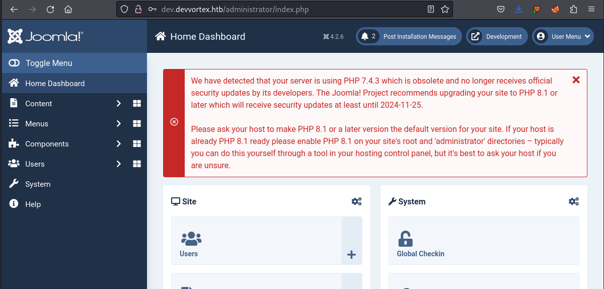 Résoudre la box Devvortex HTB (outils, méthodes et recommandations)