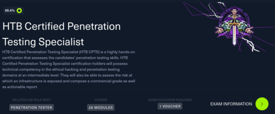 Mon retour d'expérience sur la certification CPTS (Hack The box)