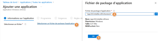 Déployer une application ".exe" sur Windows avec Intune