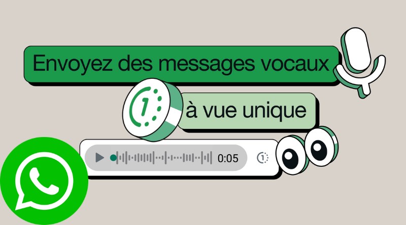 WhatsApp lance les messages vocaux à lecture unique