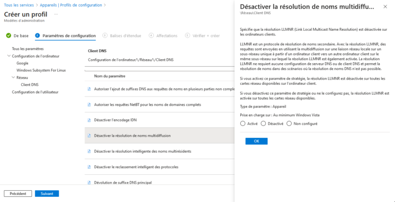 Intune et les profils de configuration des appareils