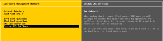 VMware ESXi 8.0 - Configurer le réseau avec l'interface DCUI