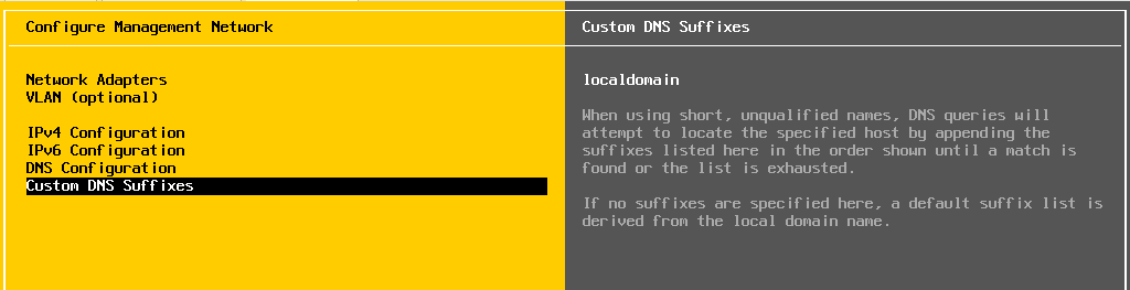 VMware ESXi 8.0 - Configurer le réseau avec l'interface DCUI
