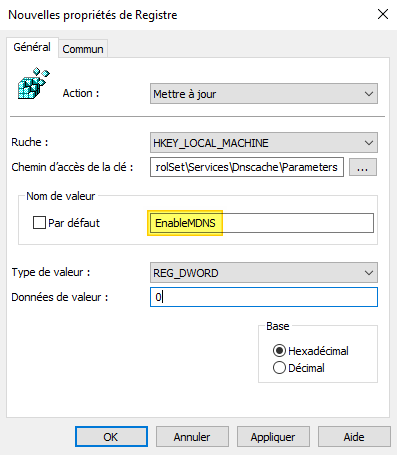 Active Directory : comment désactiver mDNS sous Windows