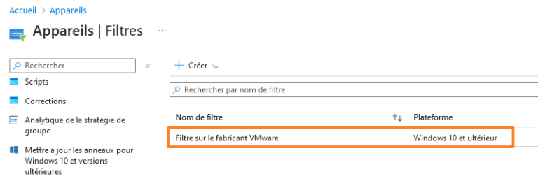 Intune et les profils de configuration des appareils