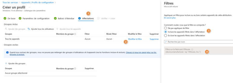 Intune et les profils de configuration des appareils
