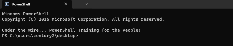Under the Wire, un wargame pour apprendre PowerShell