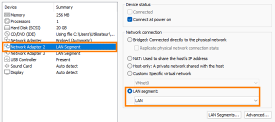 VMware Workstation - Créer un lab avec un pare-feu PfSense