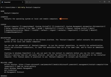 Obtenir de l'aide pour PowerShell : Get-Help, etc.