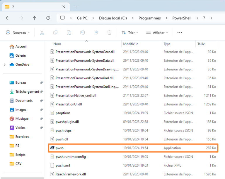 Prise en main de la console PowerShell sur Windows