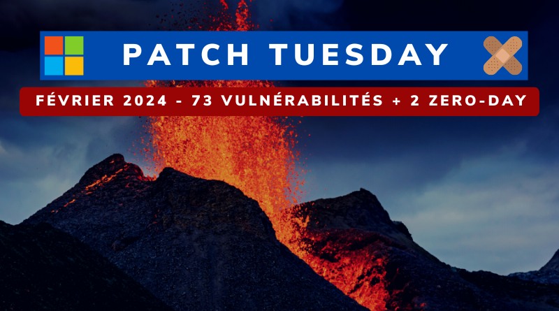 Patch Tuesday - Février 2024 : 73 vulnérabilités corrigées