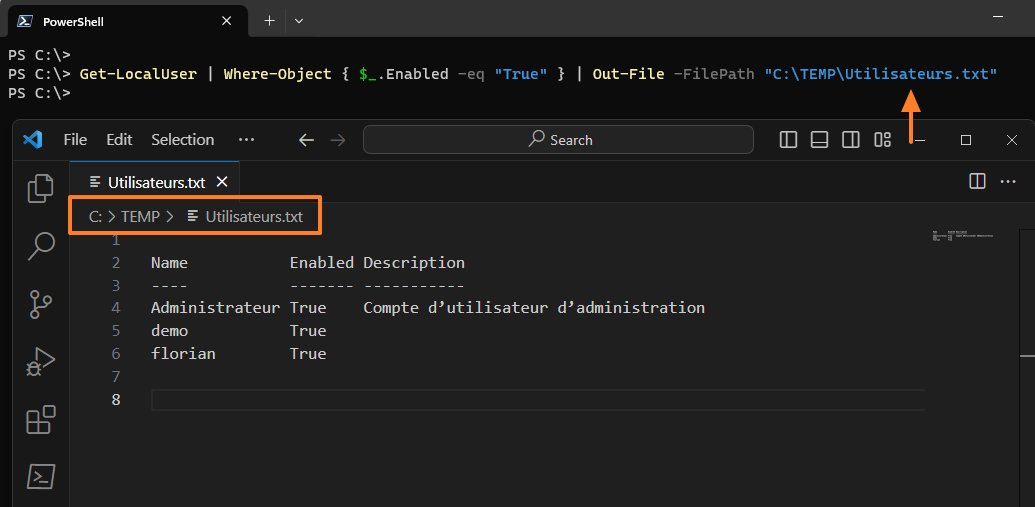 L'utilisation du pipeline avec PowerShell