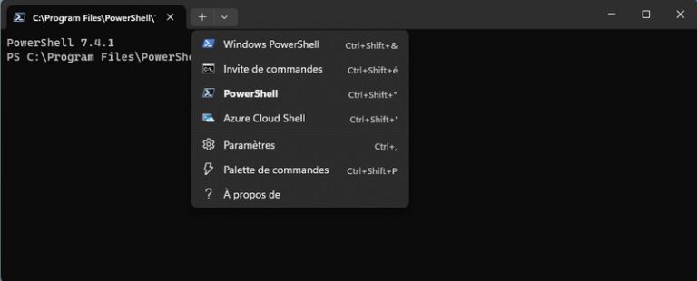 Prise en main de la console PowerShell sur Windows