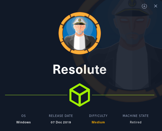 Résoudre la box Resolute de Hack The Box (walkthrough)