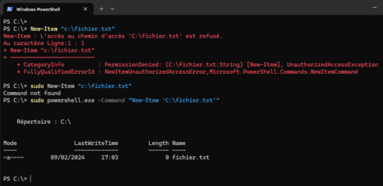Sudo for Windows - Prise en main sur Windows 11