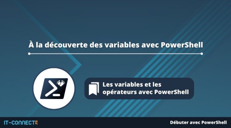 PowerShell - Qu'est-ce qu'une variable