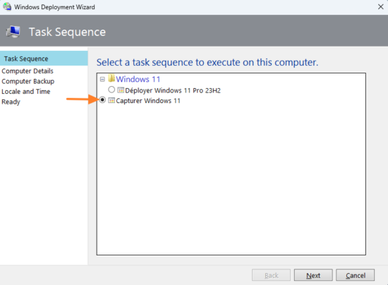 MDT : capturer une image de référence Windows 11