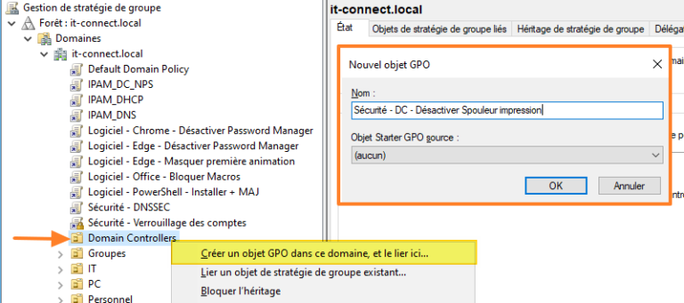 Comment configurer les services Windows par GPO
