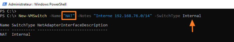 Hyper-V : comment créer un switch virtuel en mode NAT