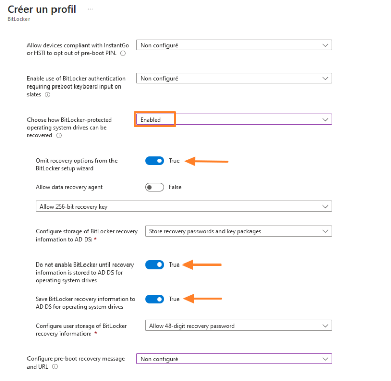 Intune : Comment configurer BitLocker sur Windows