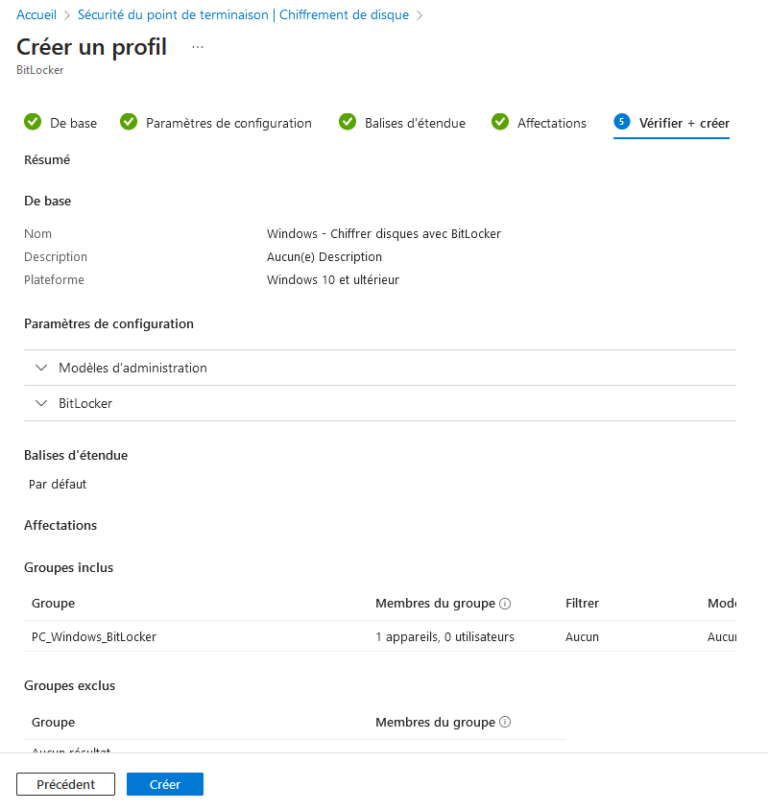 Intune : Comment configurer BitLocker sur Windows