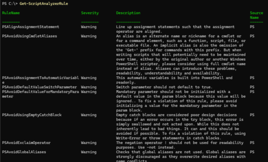 Analysez votre code PowerShell avec PSScriptAnalyzer