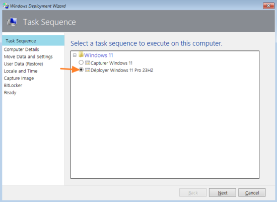 MDT : capturer une image de référence Windows 11