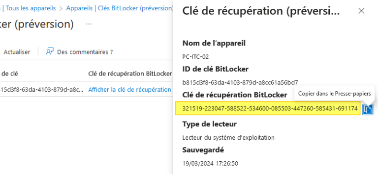 Intune : Comment configurer BitLocker sur Windows