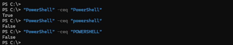 Les opérateurs de comparaison de PowerShell