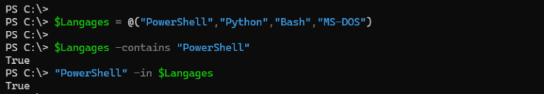 Les opérateurs de comparaison de PowerShell