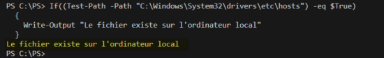 Powershell Structures Conditionnelles If Else Elseif