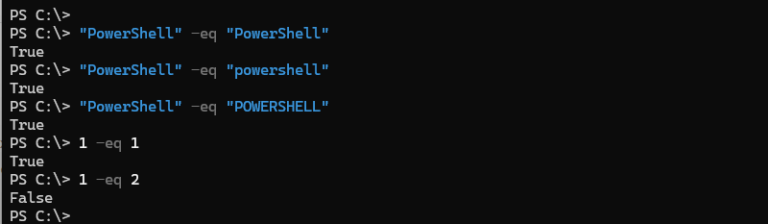 Les opérateurs de comparaison de PowerShell