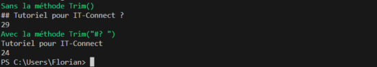 Powershell Comment Utiliser La Méthode Trim
