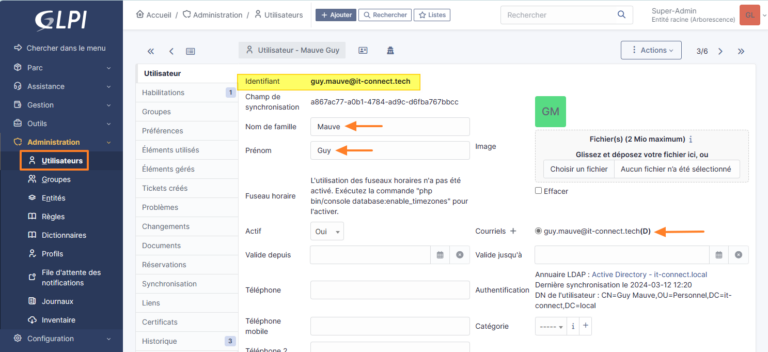 GLPI - Configurer l'authentification Active Directory (LDAP)