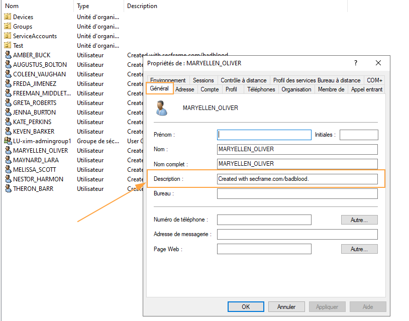 Active Directory : la description des utilisateurs, un attribut à risque