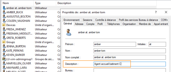 Active Directory La Description Des Utilisateurs Un Attribut à Risque