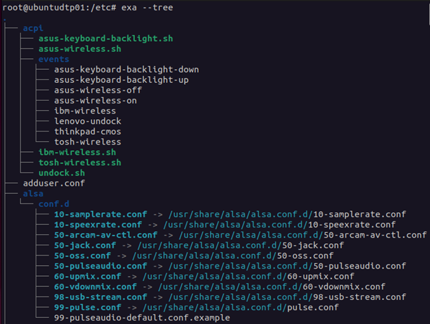 La commande exa sous Linux, une alternative moderne à ls