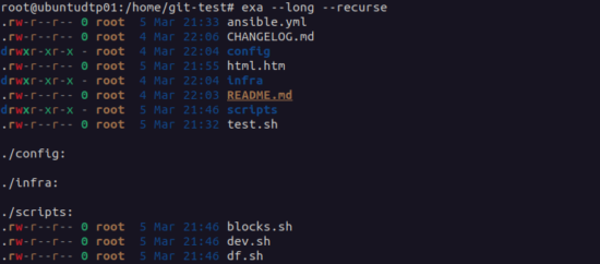 La commande exa sous Linux, une alternative moderne à ls