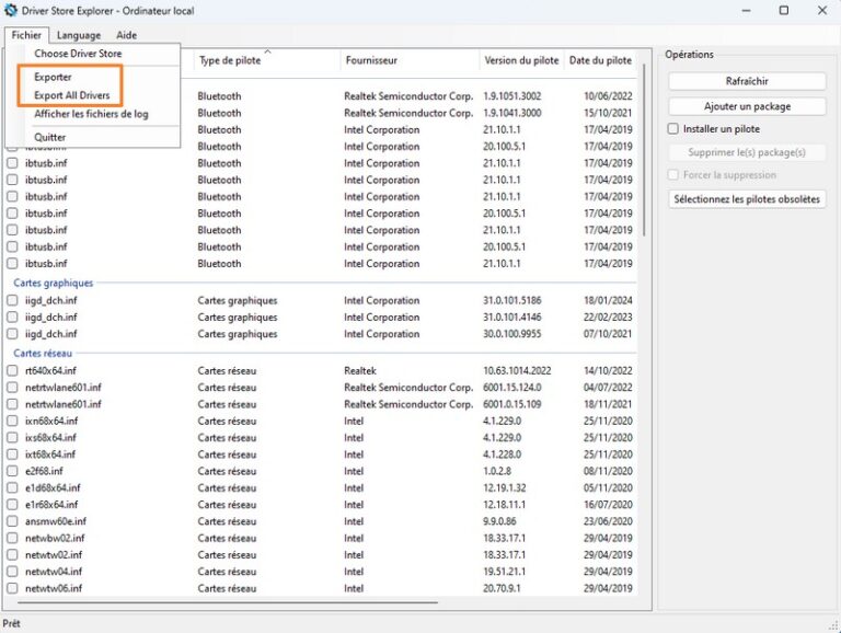 Windows 11 : comment sauvegarder et restaurer les pilotes