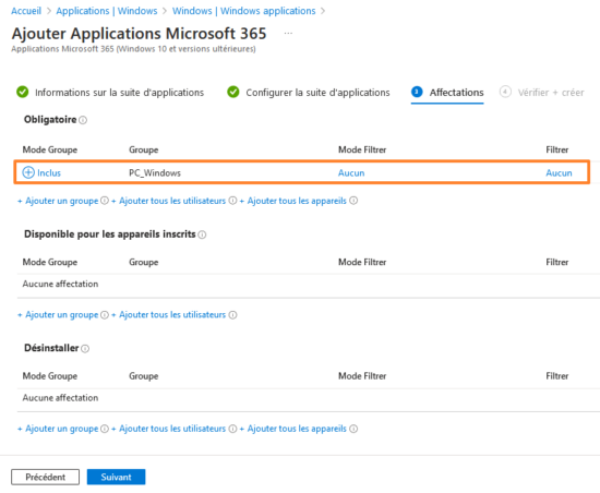 Intune - Déployer Microsoft 365 Apps sur Windows