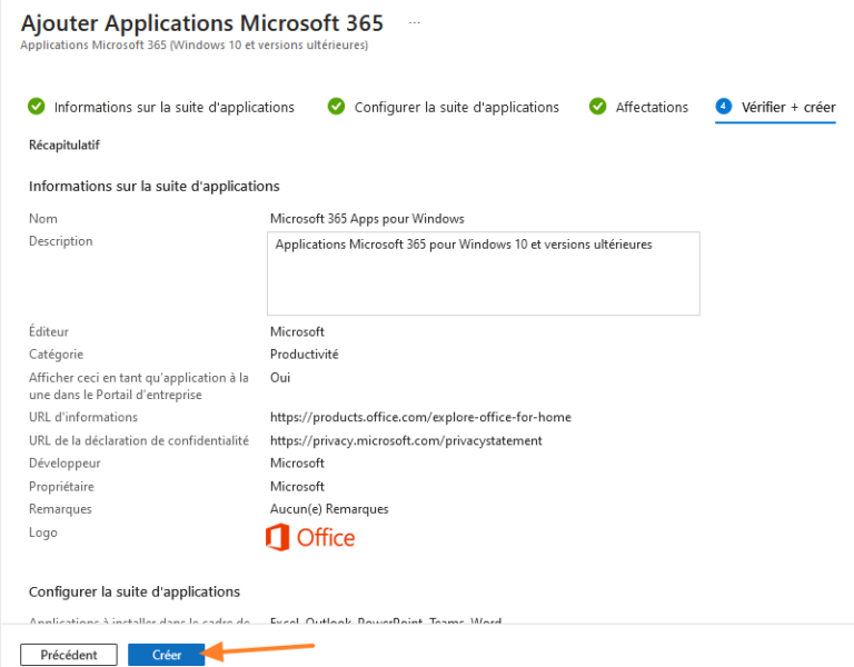 Intune - Déployer Microsoft 365 Apps sur Windows