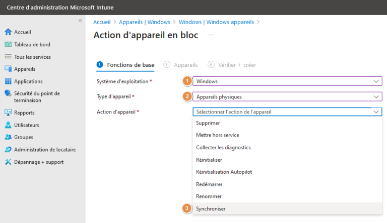 Intune - 6 méthodes pour synchroniser un appareil Windows
