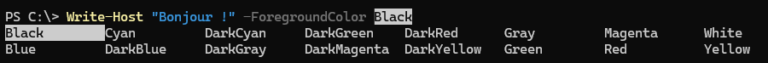 Utilisation de Write-Host et Write-Output en PowerShell