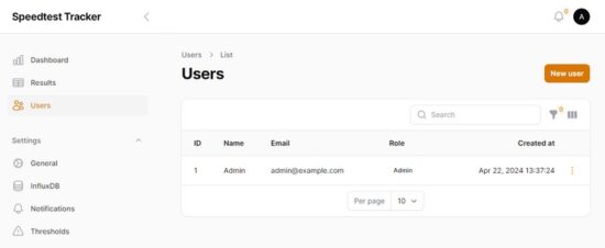 Surveillez votre connexion à Internet avec Speedtest Tracker