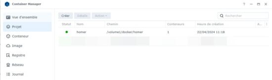 NAS Synology - Déployer un tableau de bord avec Homer
